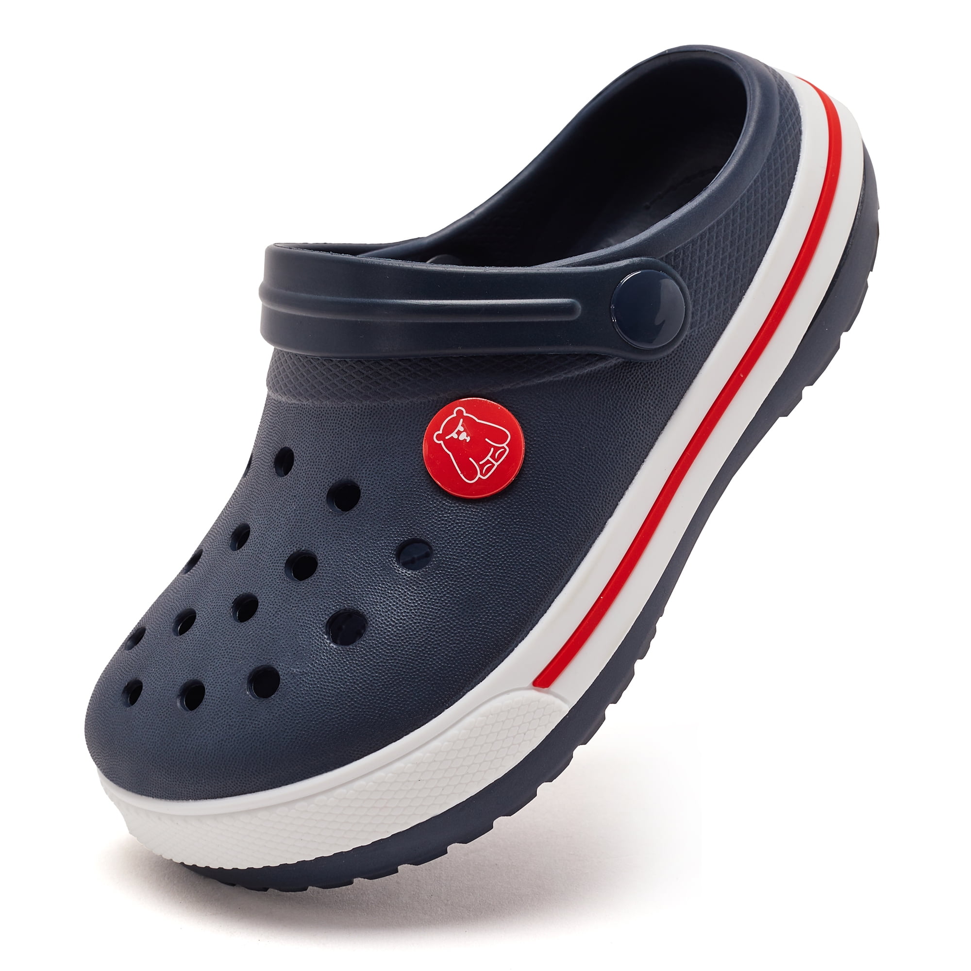 Hobibear Kids Classic Clogs, EVA Material Slip-on Water Shoes, Dark ...