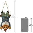 Design Toscano Swinging Gnome Statue, Resin Sculpture, Funny Outdoor ...