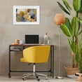 Stupell Industries Warm Oblong Layered Shapes White Framed Print Under ...