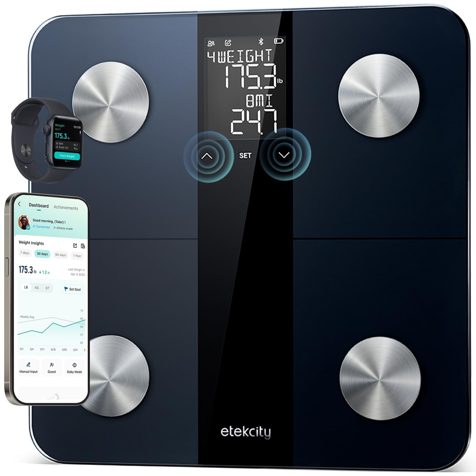 Click here for Etekcity Upgraded Smart Scale For Body Weight  Bat... prices