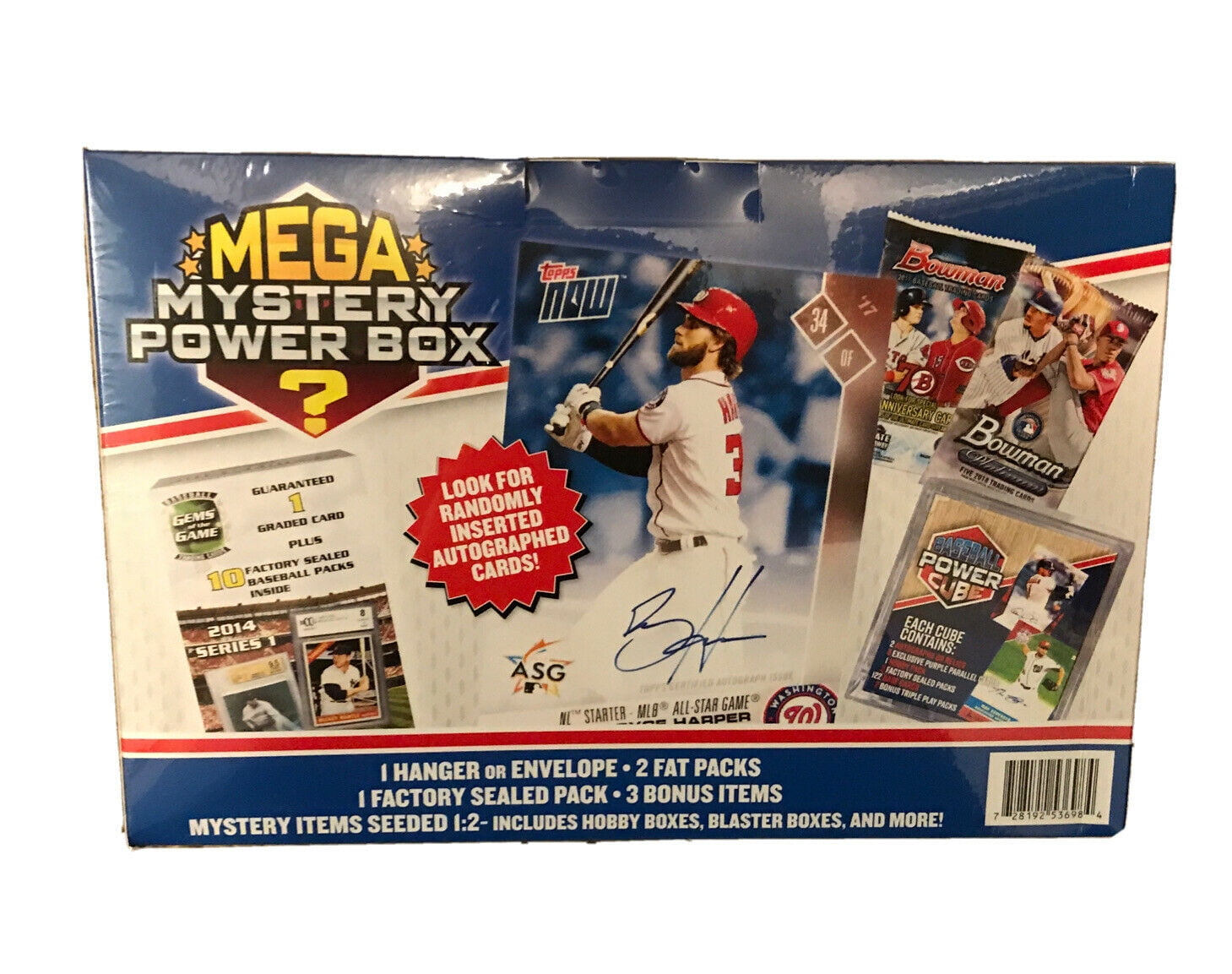 2022 MLB Baseball Mega Mystery Power Box - EXCLUSIVE - Walmart.com