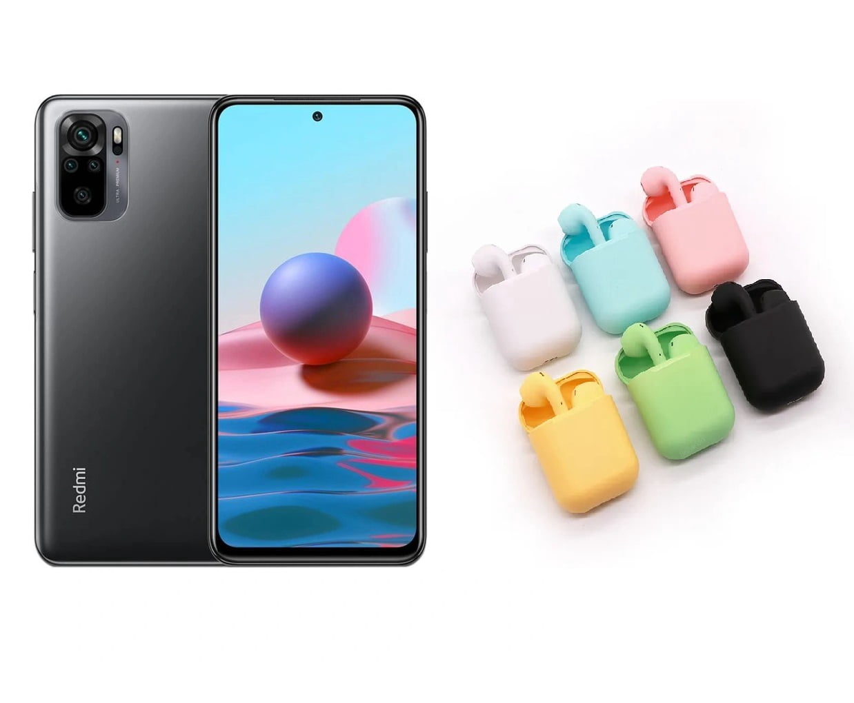 Xiaomi Redmi Note 10 Pro Dual SIM 128 GB NEGRO 6 GB RAM Audífonos ...