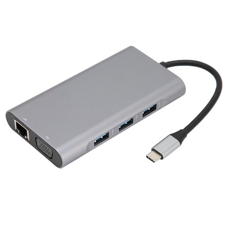 USB C Dock Station Hub, 10 In 1 Secure Stable Transmission USB Port ...