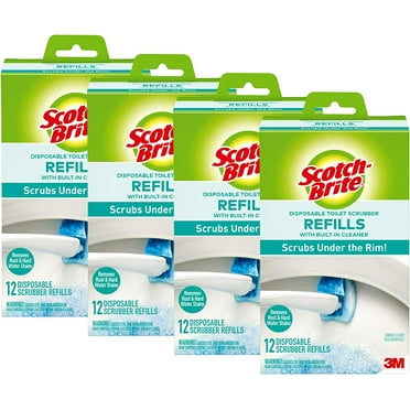 Scotch-Brite Bowl Cleaner Scrubber Rim Refills, Disposable Toilet ...
