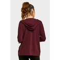 Thelovely Womens Lightweight Cotton Blend Long Sleeve Zip Up Thin