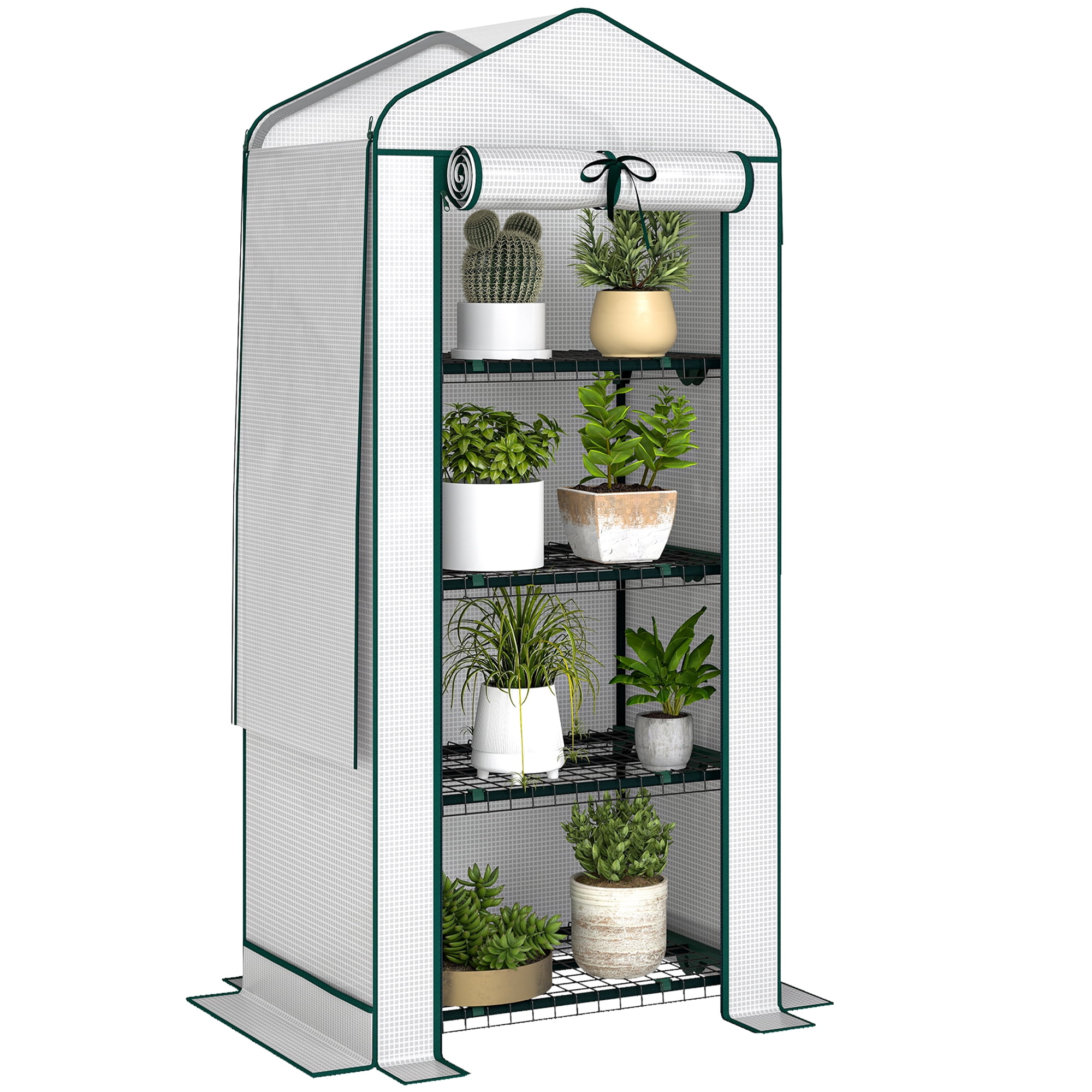 Click here for Outsunny Mini Greenhouse With Screen Roof  Portabl... prices