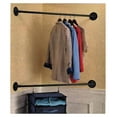 43" Iron Wardrobe Assistant Corner Hanging Bar - Walmart.com