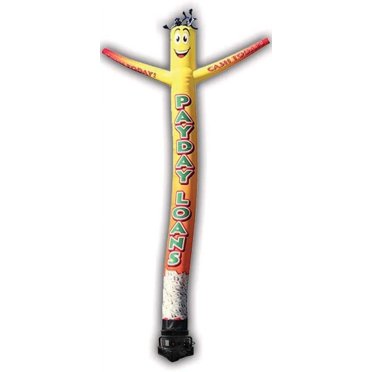 20ft Inflatable Tube Man Guy Puppet Dancer Wind Waver, Clown Yellow ...