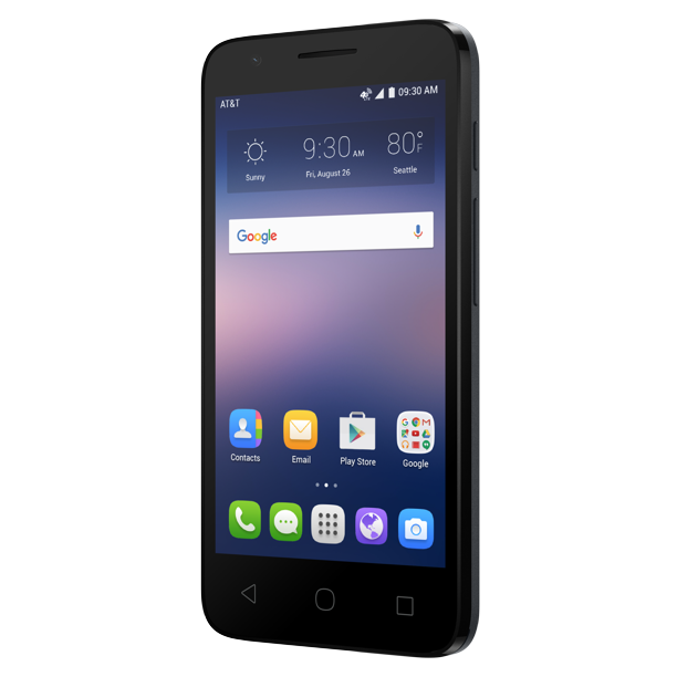 AT&T PREPAID Alcatel Ideal 8GB Prepaid Smartphone, Black - Walmart.com ...
