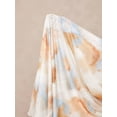 Blue Multicolor Tie-Front Spaghetti Strap Maxi Dress, Boho Garden Party ...