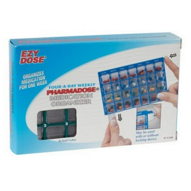 Ezy Dose Pharmadose Medication Organizer, with Locking Device - 1 Ea ...