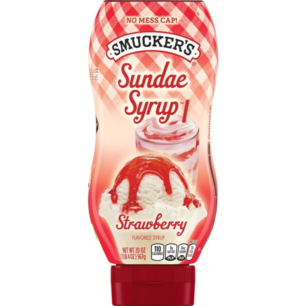 Smucker's Sundae Syrup Strawberry Flavored Syrup, 20 Ounces - Walmart.com