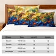 Blue Yellow Green Lumbar Pillow Covers 12 x 20 Inch Pillow Covers Set ...