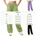 BVOFAR Wide Leg Cotton Lienn Pants for Petite Women Summer Loose Beach ...