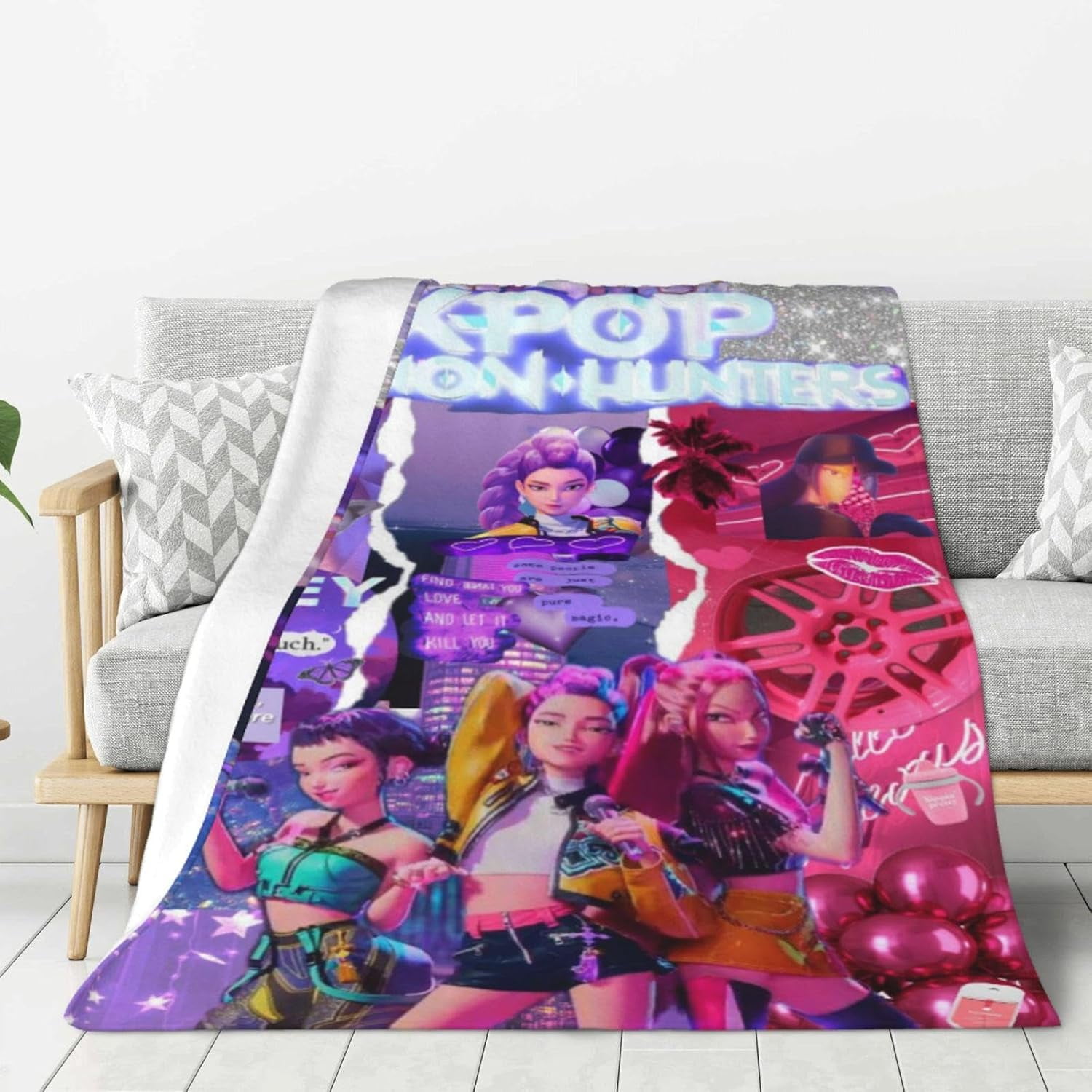 Click here for Walfour Super Soft Flannel Sofa Throw Blanket K-Po... prices