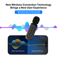 FVLOENG Wireless Lavalier Mini Microphone for iPhone, iPad, Android ...