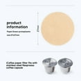 Niovtt Refillable Reusable Paper Filter for Nespresso Coffee Capsules ...