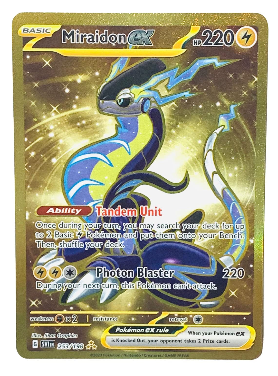 Carta coleccionable Pokémon Miraidon ex 253/198 Escarlata y violeta ...
