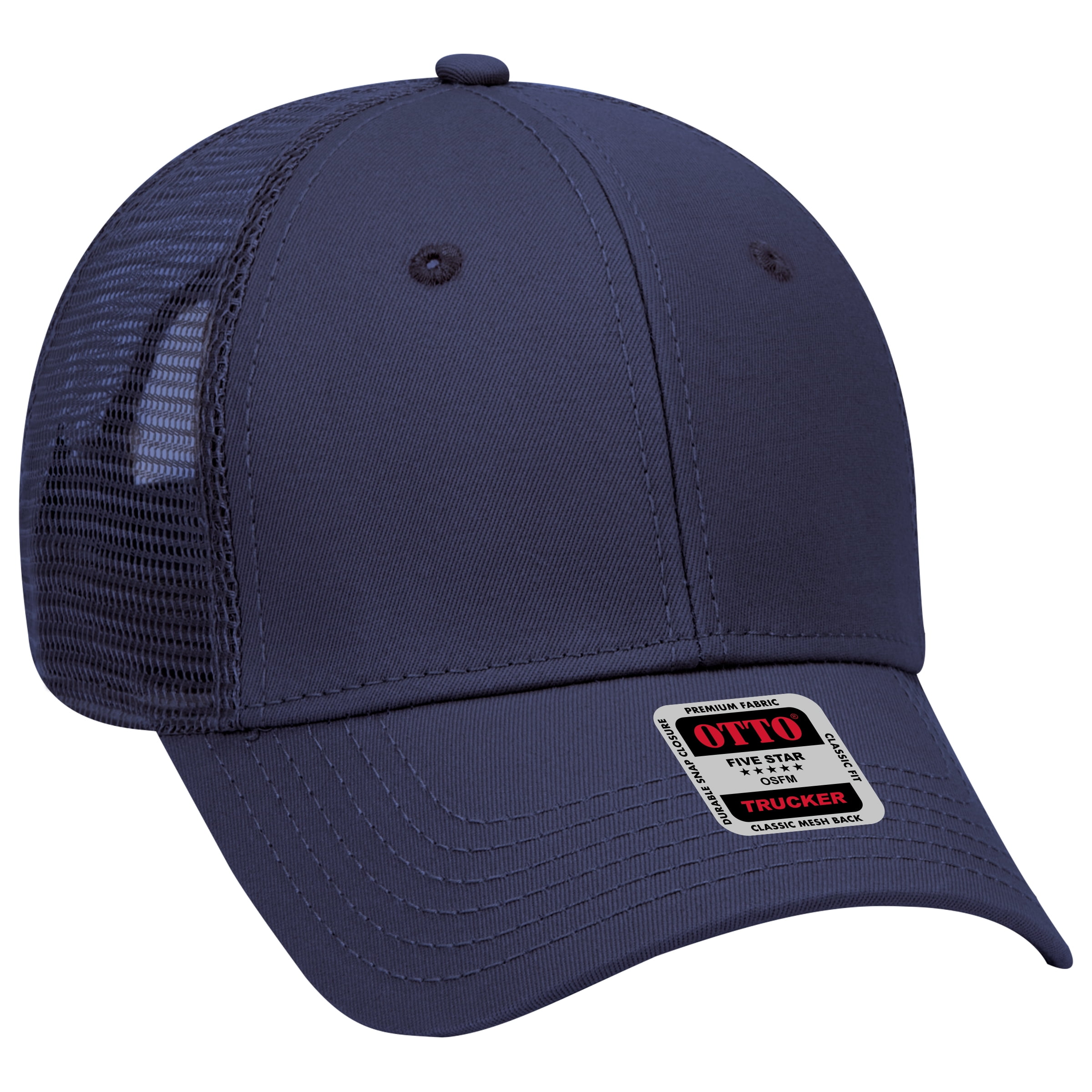 OTTO CAP 6 Panel Low Profile Mesh Back Trucker Hat - Walmart.com