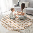 47 Inch Round Flannel Blanket for Adults & Kids, Soft, Cozy ...