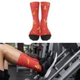 Aellinatey Banana Printed Casual Socks For Men Women Seamless Toe Joint ...