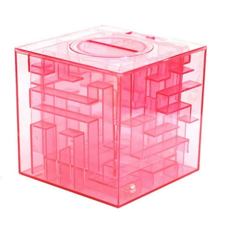 Color Random Transparent Crystal Maze Bank Child Money Box Saving Cash ...