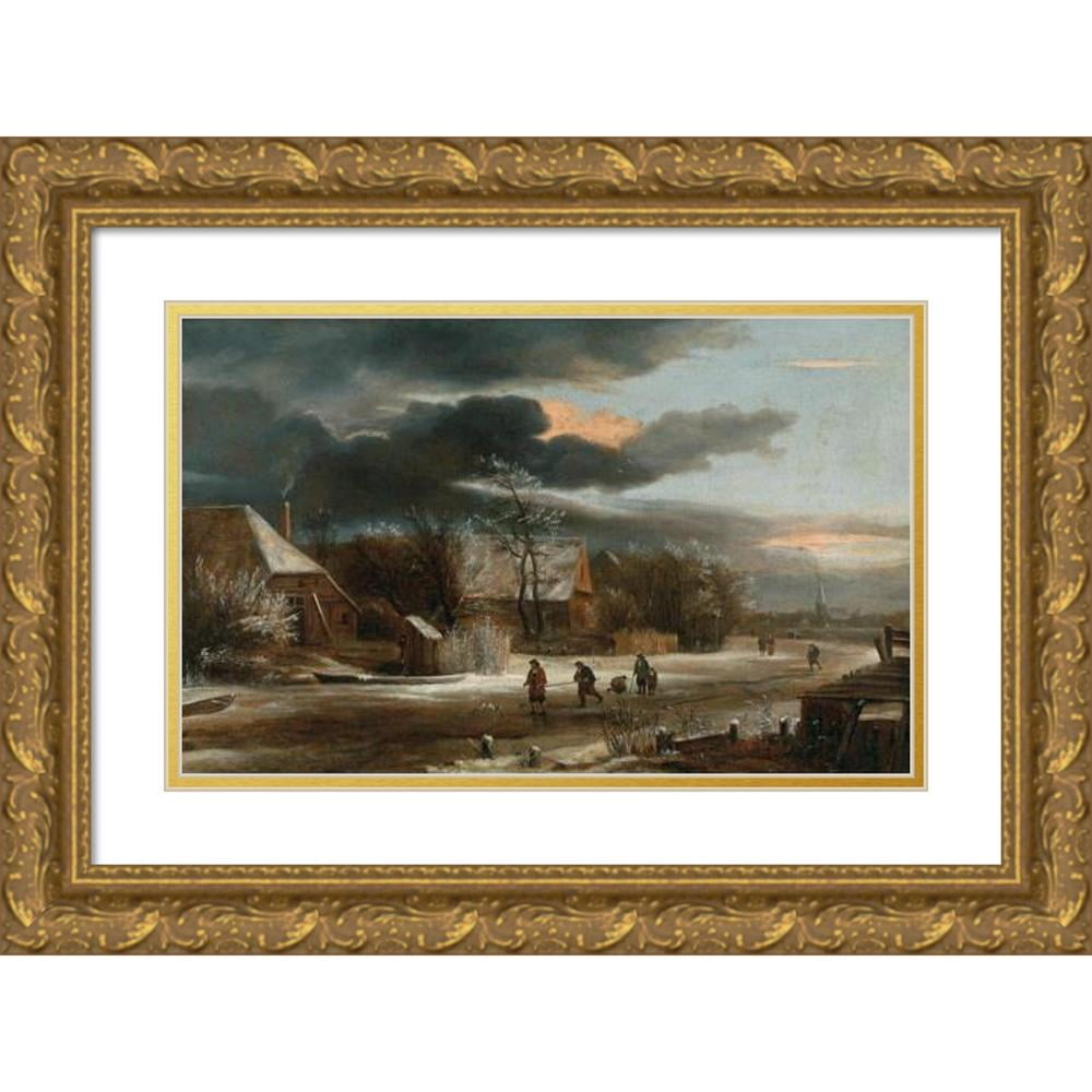Jacob van Ruisdael 24x17 Gold Ornate Framed and Double Matted Museum ...