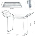 Clothes Drying Rack, Foldable Laundry Rack for Indoor Outdoor, 10pcs ...