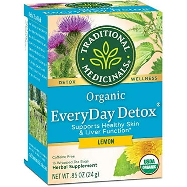 Traditional Medicinals Healthy Everyday Detox Tea, Organic Ingredients ...