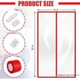3 Sets Magnetic Dust Barrier Zipper Door Kit 4' x 7.5' Construction ...