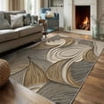 Abstract 3D Textured Area Rug, Modern Art Design Carpet, Washable Non ...