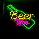 Beer Neon Signs, Beer Bottle Neon Sign,Beer Signs For Bedroom Bar ...