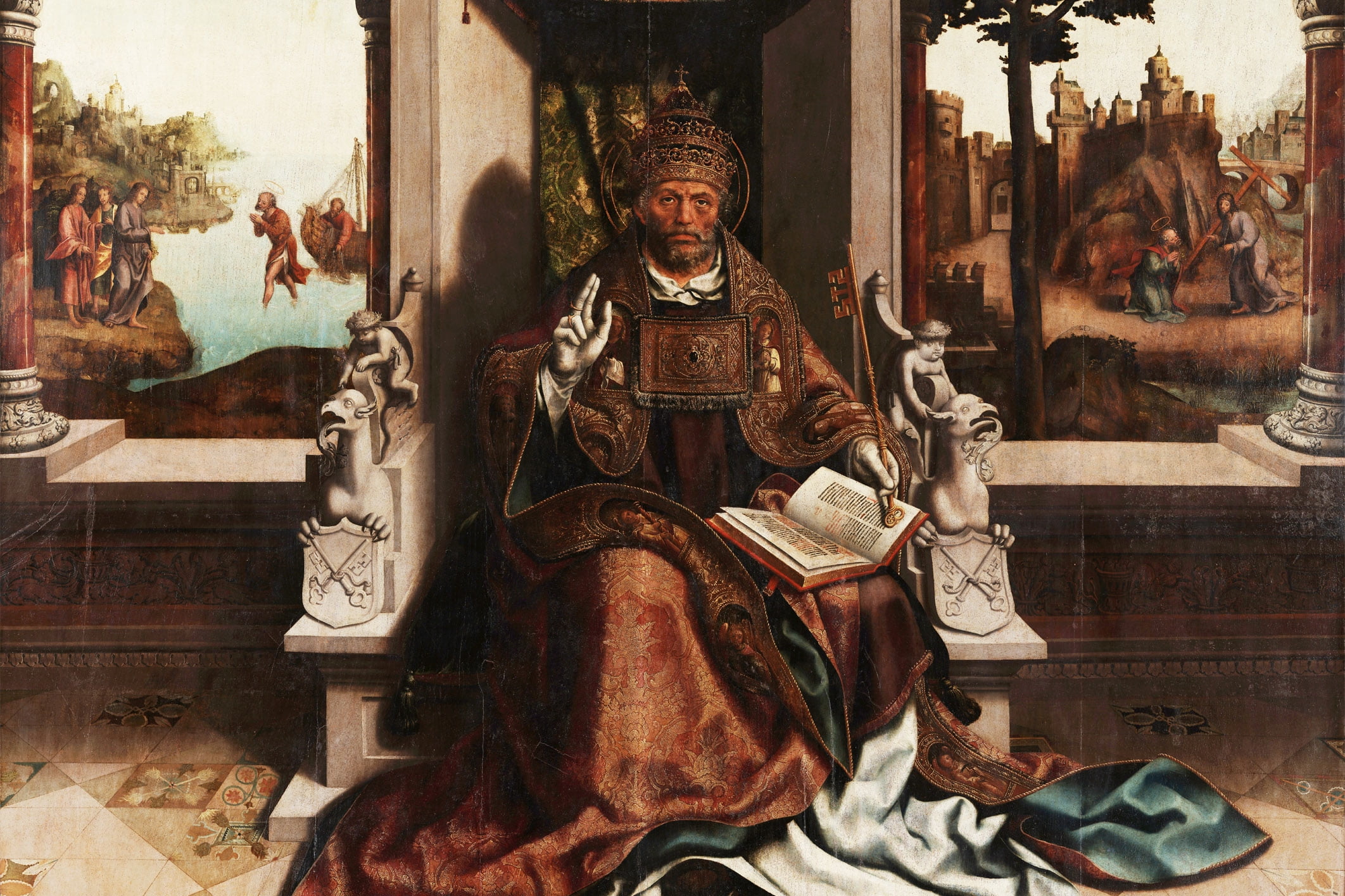 24x36 gallery poster, Sao Pedro Papa, 1530-1535, by Grao Vasco Fernandes - Walmart.com