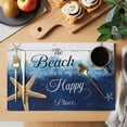 Coastal Starfish Placemats Set of 4 Nautical Beach Ocean Creature Wood ...