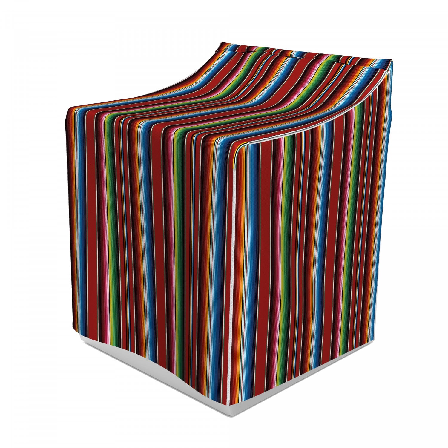 Cinco de Mayo Washer Cover, Mexican Serape Colorful Stripes Vertical ...