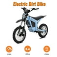 Tuttio Soleil01 GB Glacier Blue 3000W Electric Dirt Bike for Teens, 48V ...