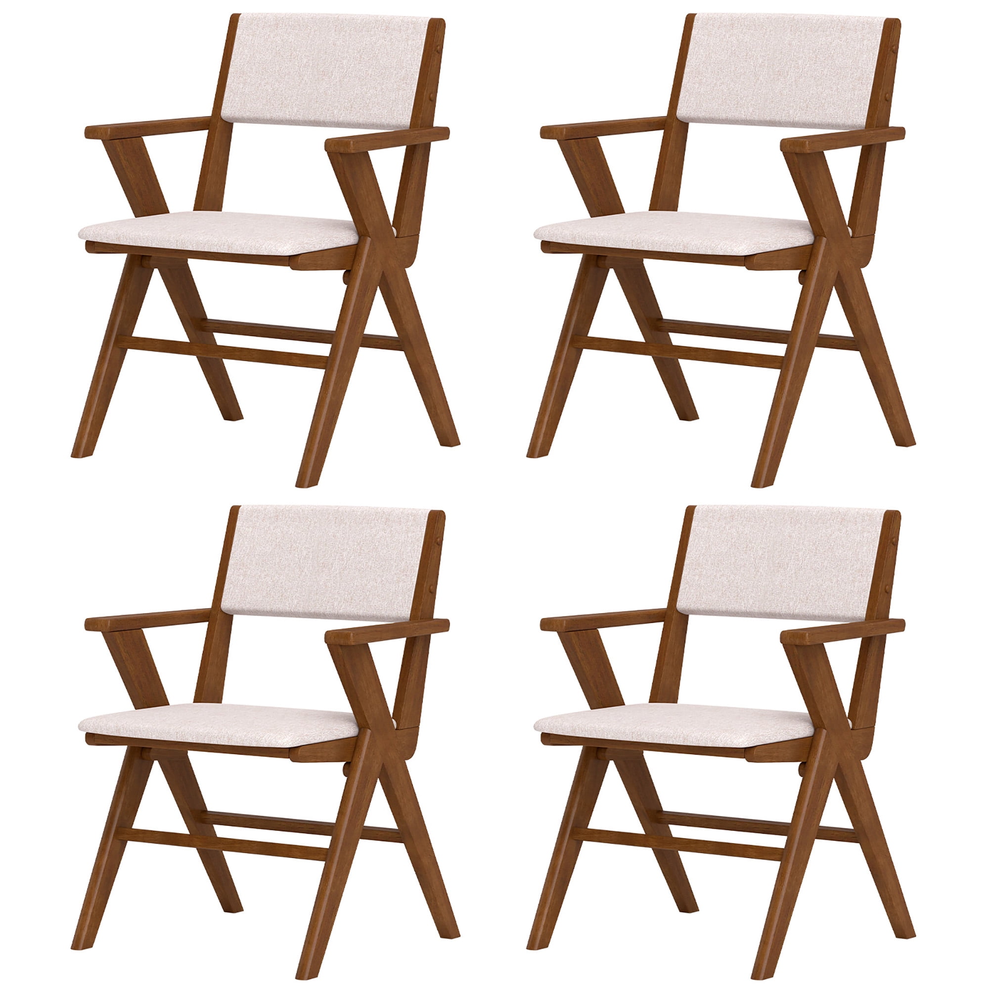 Click here for Gymax Wooden Dining Chair Set Of 4 W/ Rubber Wood... prices