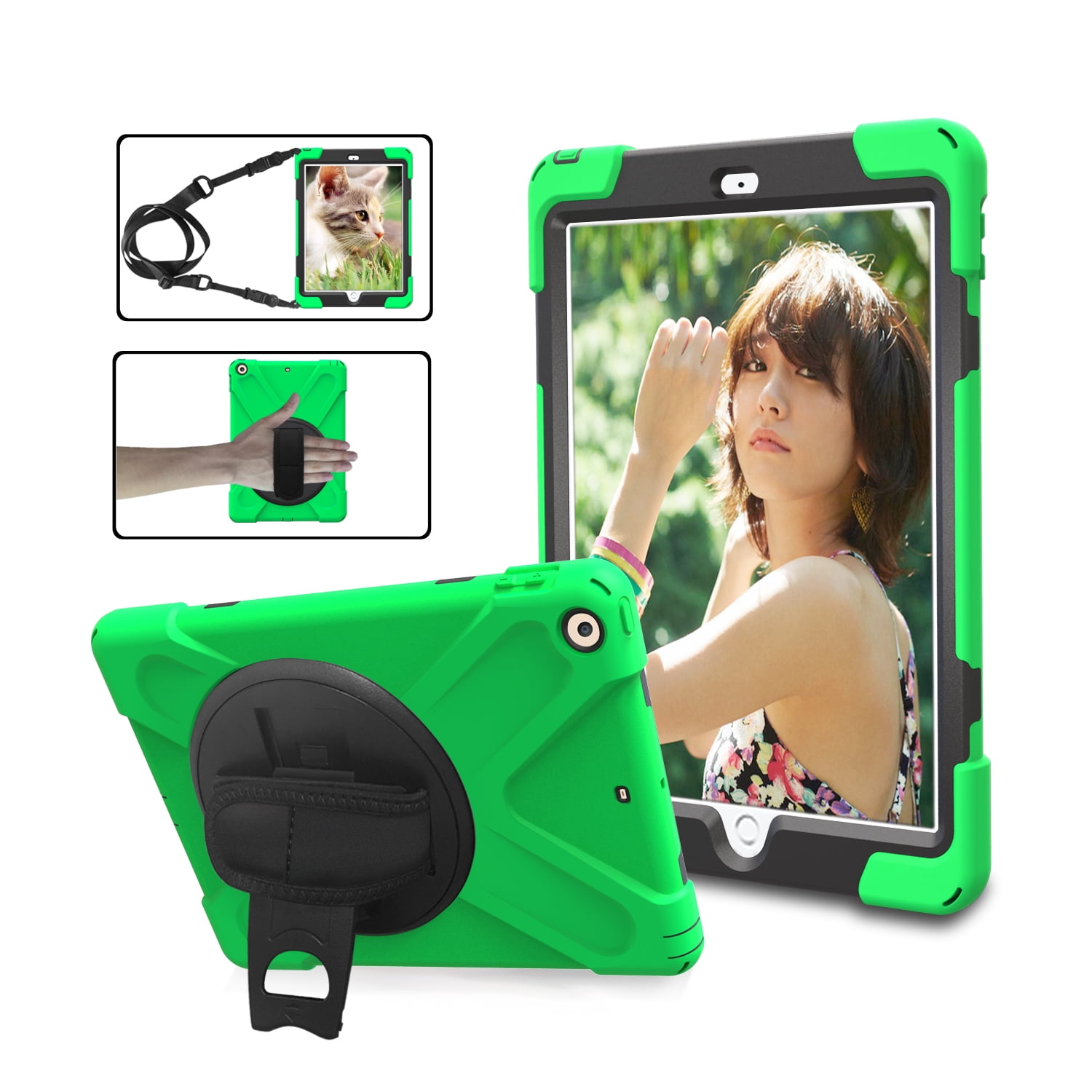 iPad 9.7 Case KIQ Heavy Duty Shield Rotating Palm Hand Grip Stand ... iPad 9.7 Case KIQ Heavy Duty Shield Rotating Palm Hand Grip Stand ...