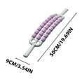 Purple Fascia Massage Stick, Deep Tissue Muscle Roller for Yoga and ...