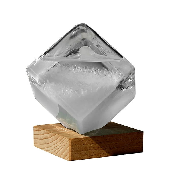 TransparentLargeWeather Storm Cube With Base Weather Forecast Crystal ...