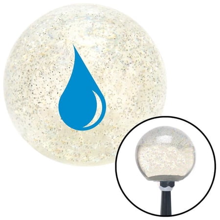 Blue Paint Drip Clear Metal Flake Shift Knob with M16 x 1.5 Insert ...