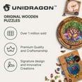 UNIDRAGON Kids World Map 100 Pieces Wooden Infinity Puzzle Geography ...