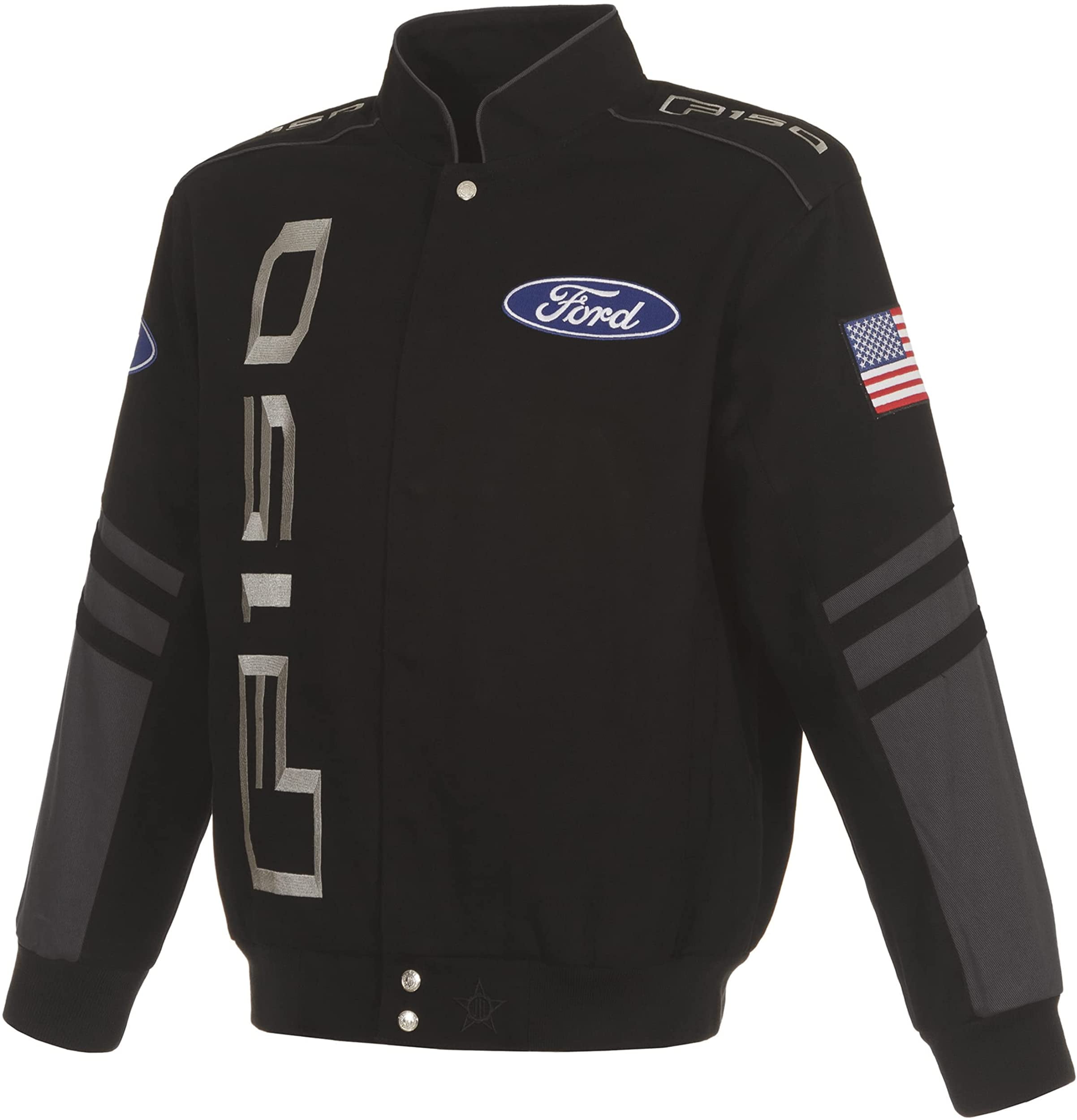 JH Design Men's Ford F150 Jacket an Embroidered Classic Twill Coat ...