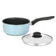Mainstays 7 Piece Non-Stick Cookware Set Aluminum Mint, Dishwasher Safe ...