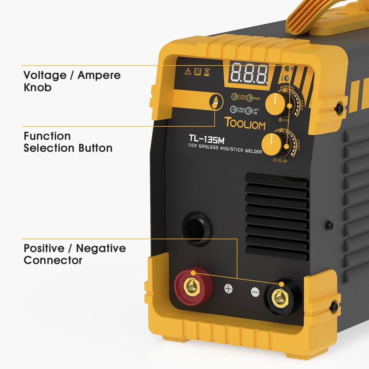 TOOLIOM MIG Welder 135A Flux MIG/Lift TIG/Stick 3in1 Nepal | Ubuy
