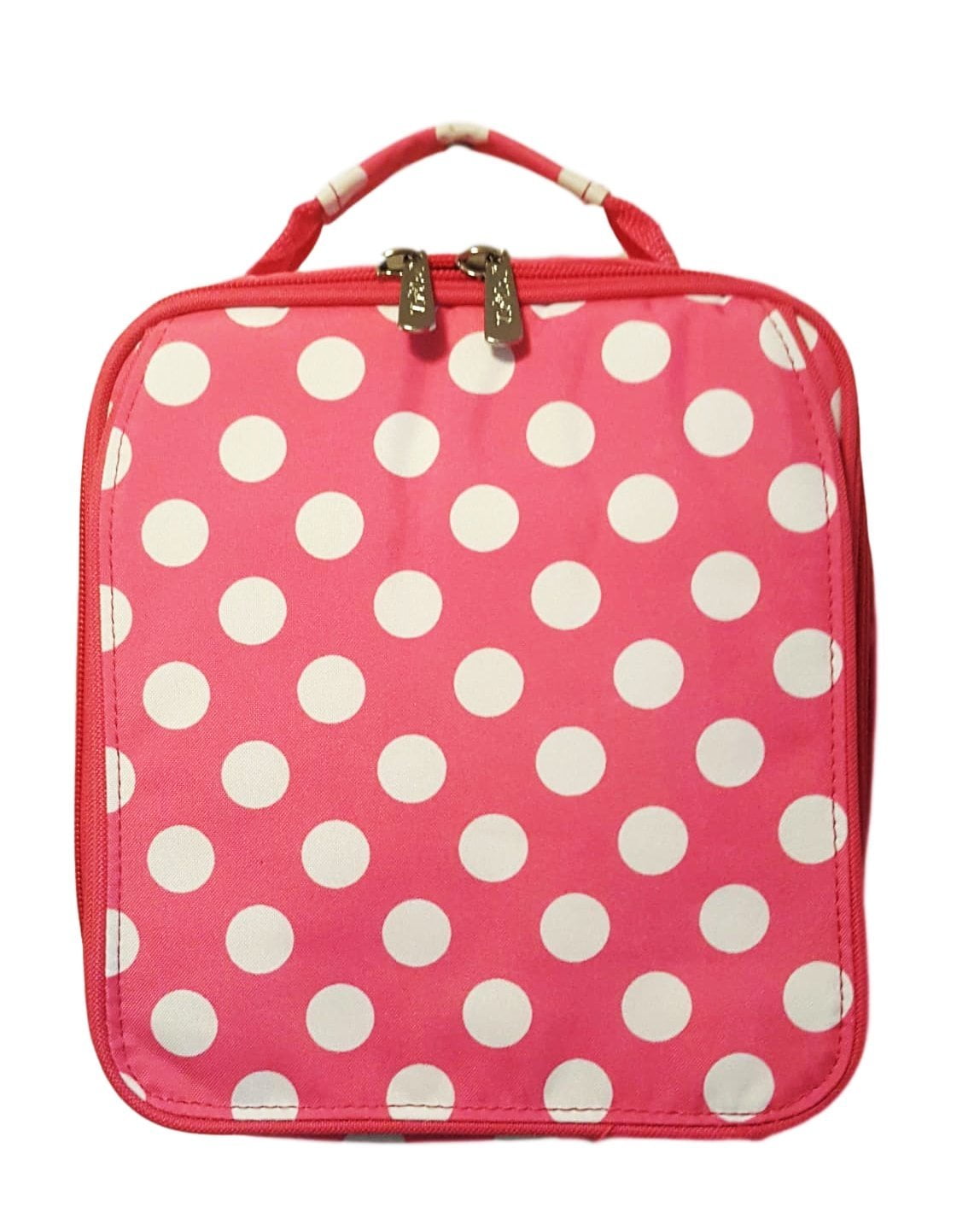 Viv & Lou Pink Polka Dot Back to School Lunch Tote - Walmart.com