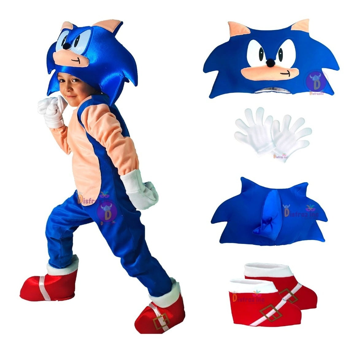 Disfraz Cosplay Tipo Sonic Boom Superheroe Erizo | Walmart en línea