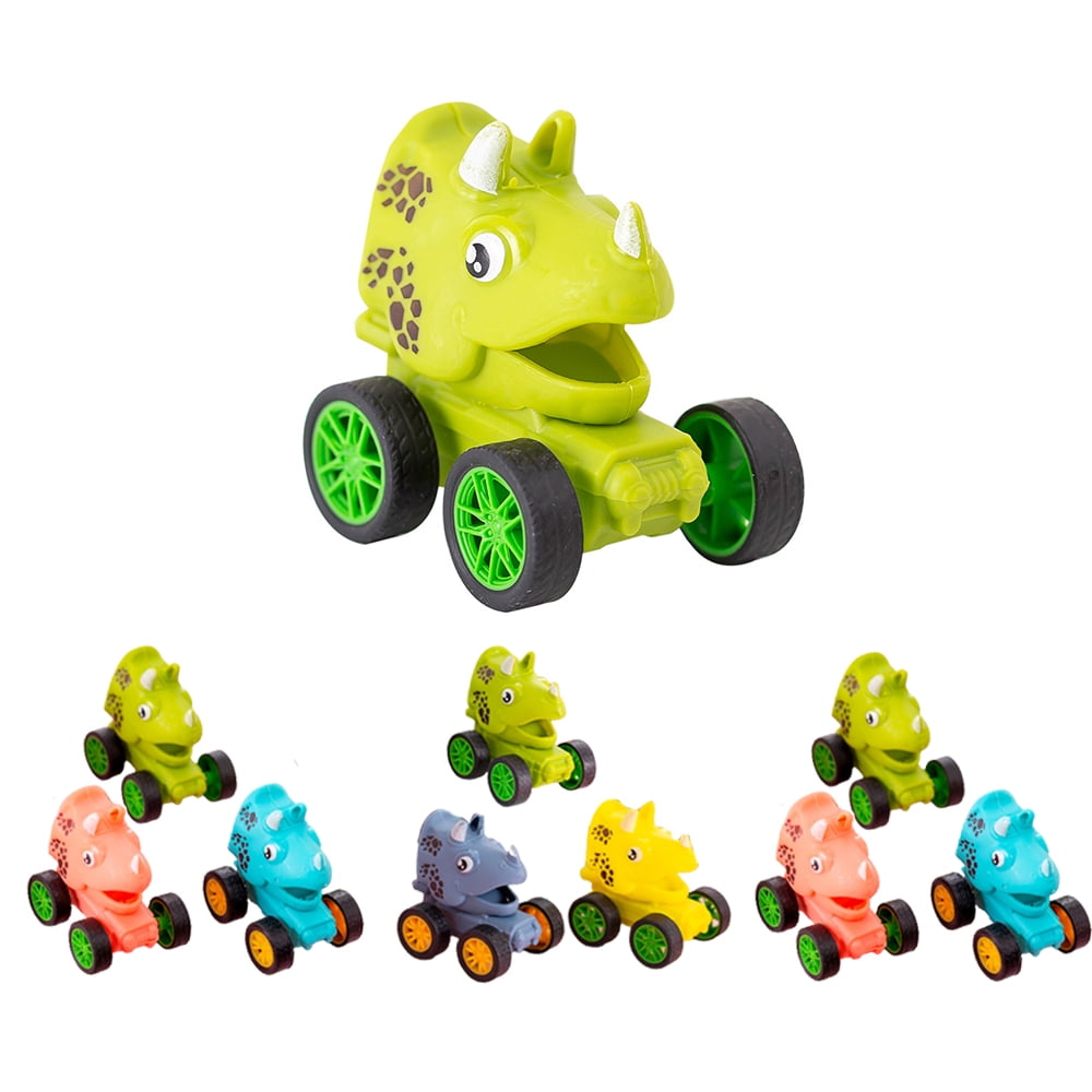 HAOAN Dinosaur Pull Back Cars Toys 10 Pack Dinosaur Car Toy Mini ...