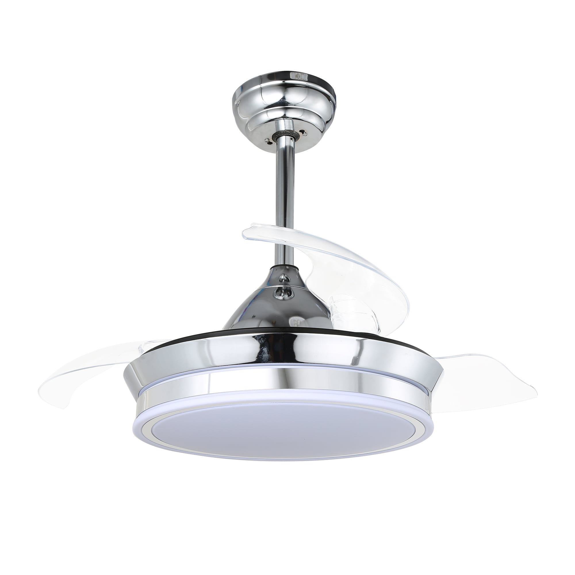 Oaks Aura 36 Inch Modern LED Retractable Blades with Ceiling Fan ...