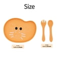 Baby Silicone Feeder Set, BabyX 3-pcs Zoo Critter-themed Baby Plate ...